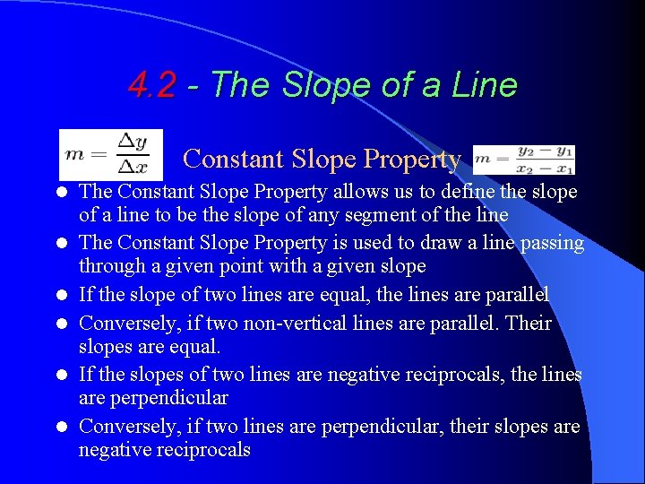 Chapter 4 Coordinate Geometry The Straight Line James
