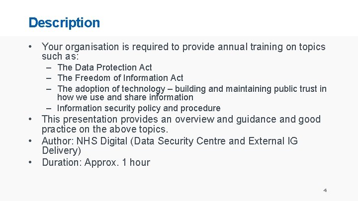 Data Security Awareness Level 1 presented by First
