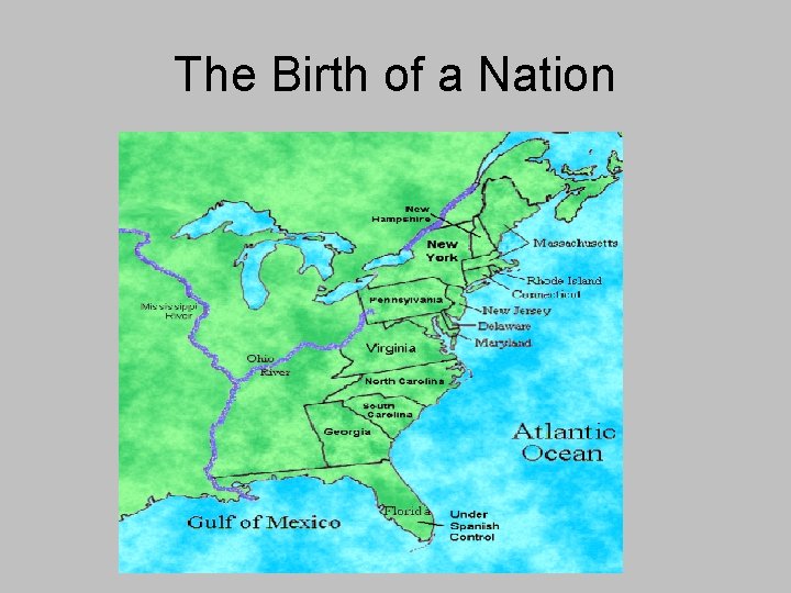 The Birth of a Nation What can we