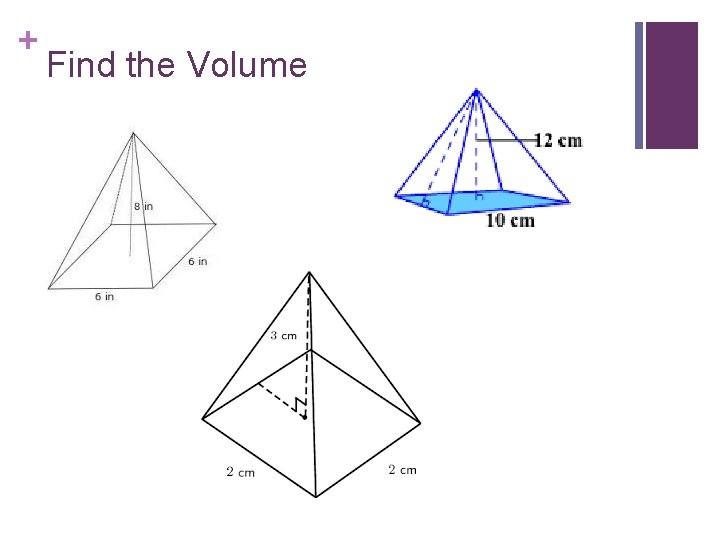 Pyramids and Prisms Solid n An object with
