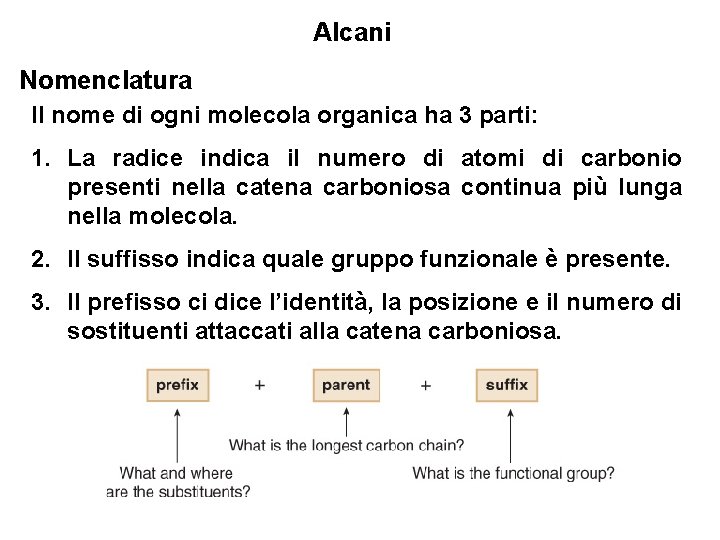 Chimica Organica e Biologica Prof Erik Laurini ALCANI