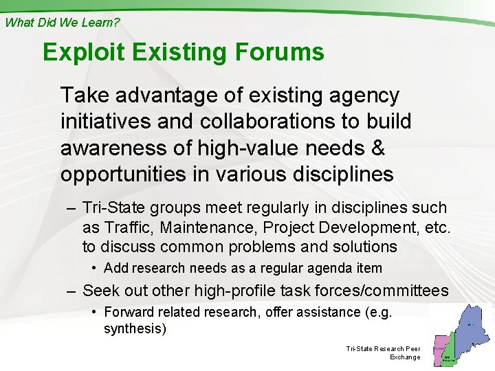 Soliciting High Value Research Problem Statements TriState Research