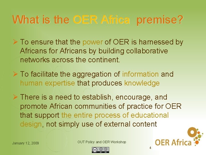 OER Africa An introduction to Open Educational Resources