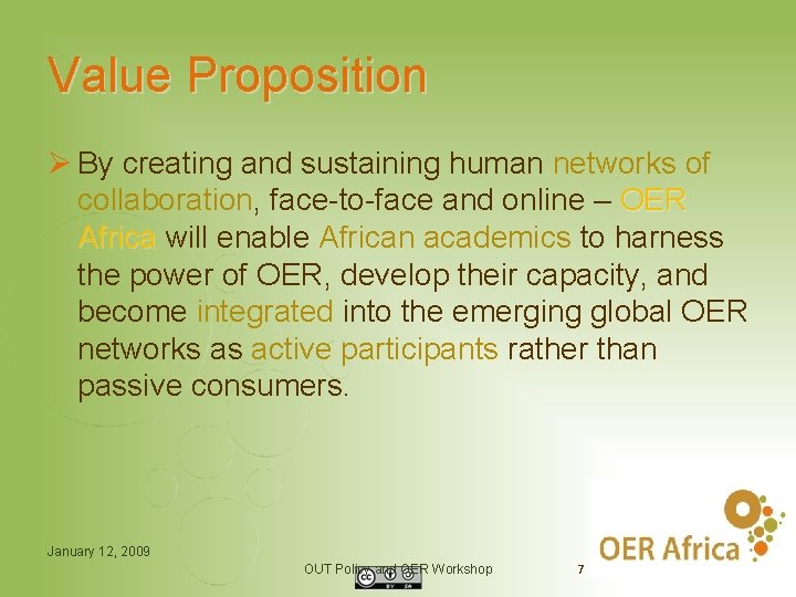 OER Africa An introduction to Open Educational Resources