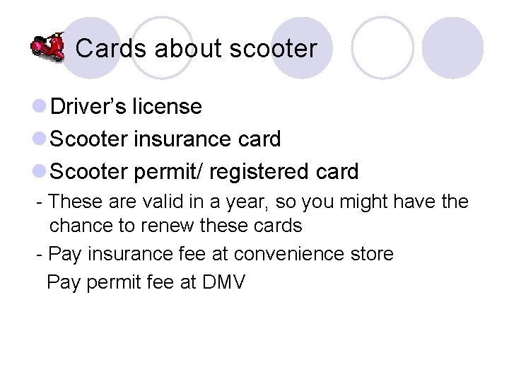 Scooter safety Kelly What causes accident l stray