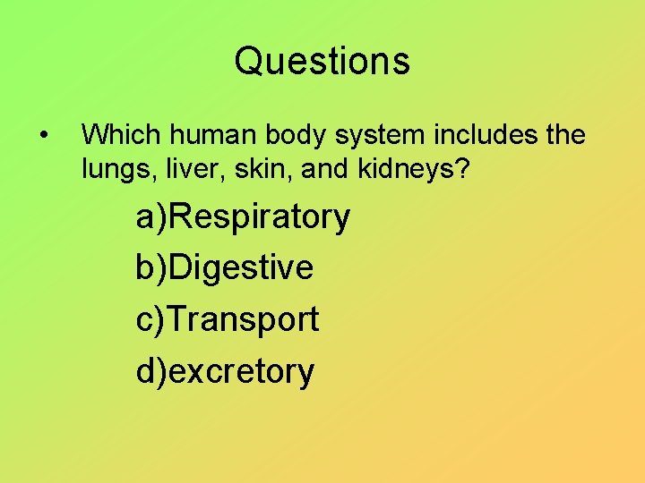 Aim why is the excretory system so important