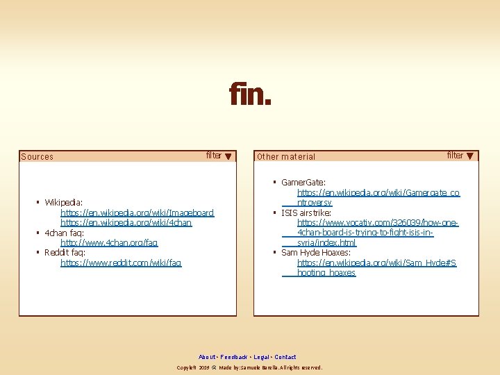chans and imageboards filter Boards A brief presentation