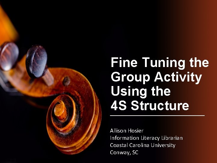 Fine Tuning the Group Activity Using the 4