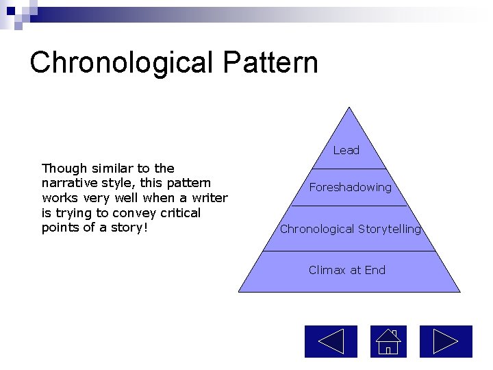 Lesson 2 Story Structures A newspaper should be