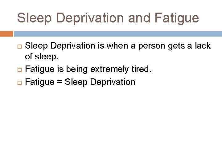 LACK OF SLEEPFATIGUE AND ITS EFFECT ON BASKETBALL