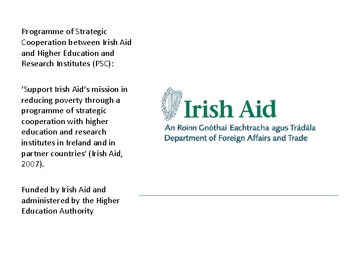NorthSouth Educational Partnership A Critical Analysis An Ireland