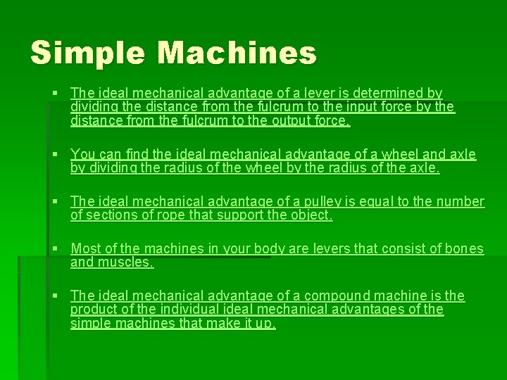REVIEW Work Power and Machines What Is Work