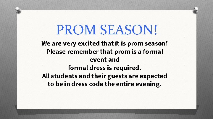Prom Dress Code For Randolph County High School