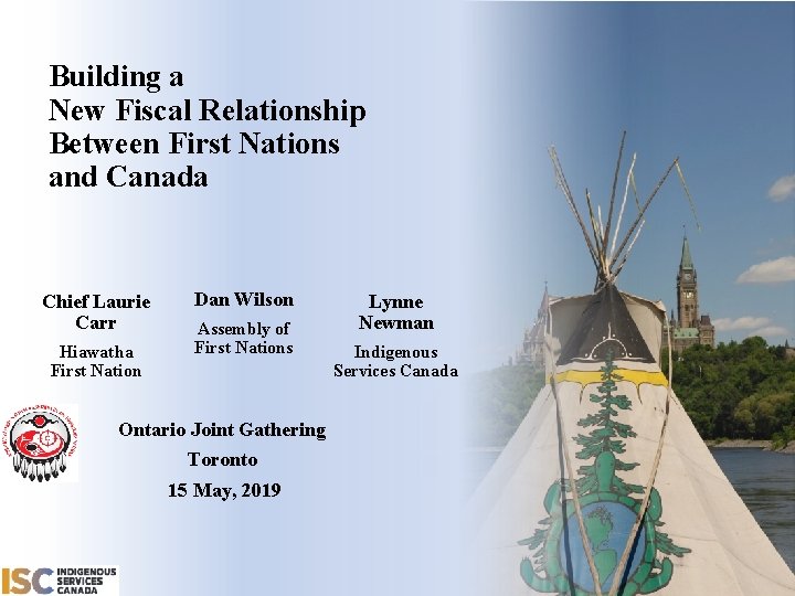 Building a New Fiscal Relationship Between First Nations