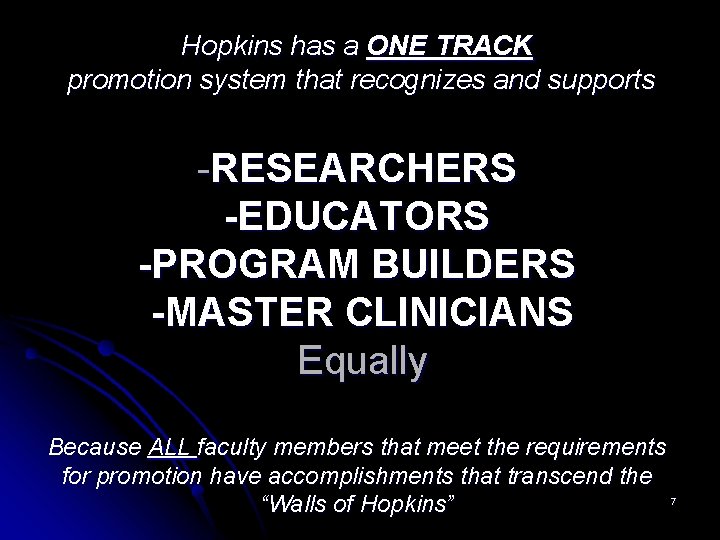 Requirements for promotion to rank of Associate Professor