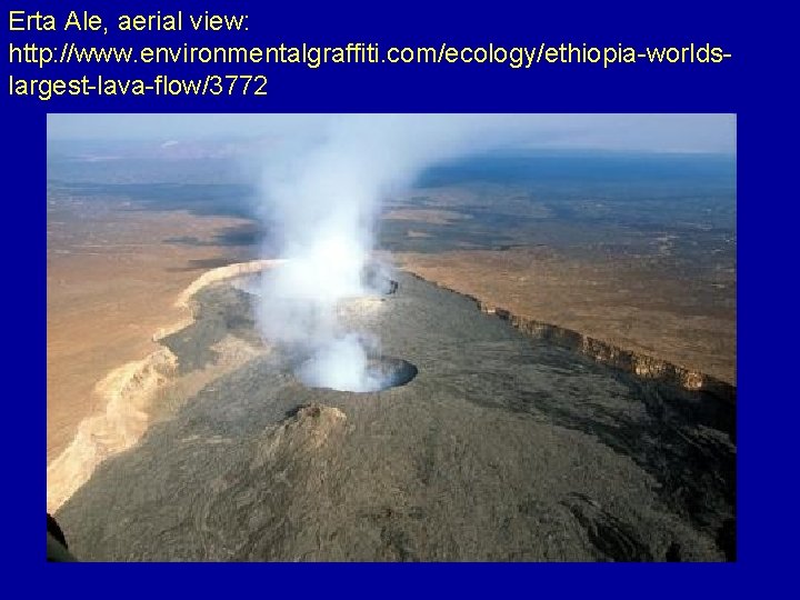 Erta Ale map of Ethiopia volcanoes http bigthink