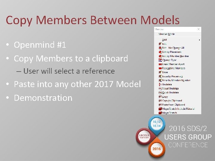 SDS2 v 2017 Presenter Ryan Vanek Moderator Mike