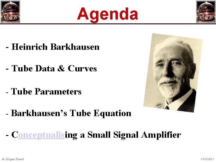 2009 Bonjour Stella Heinrich Barkhausen and his Valve