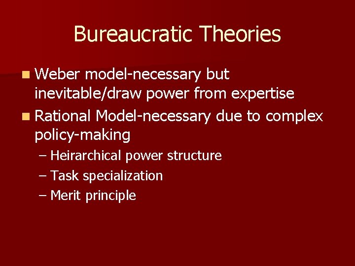 The Federal Bureaucracy An easy target and a