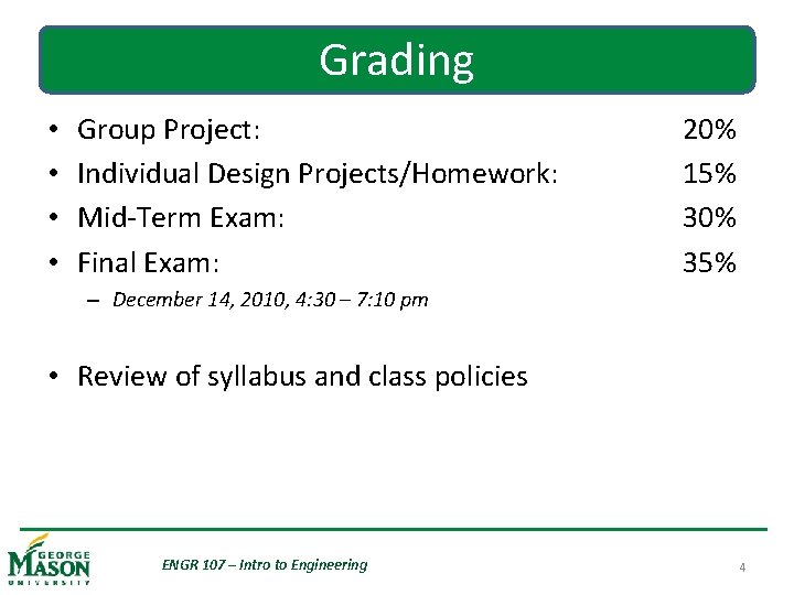 Lecture 1 The Engineering Profession C Schaefer Department