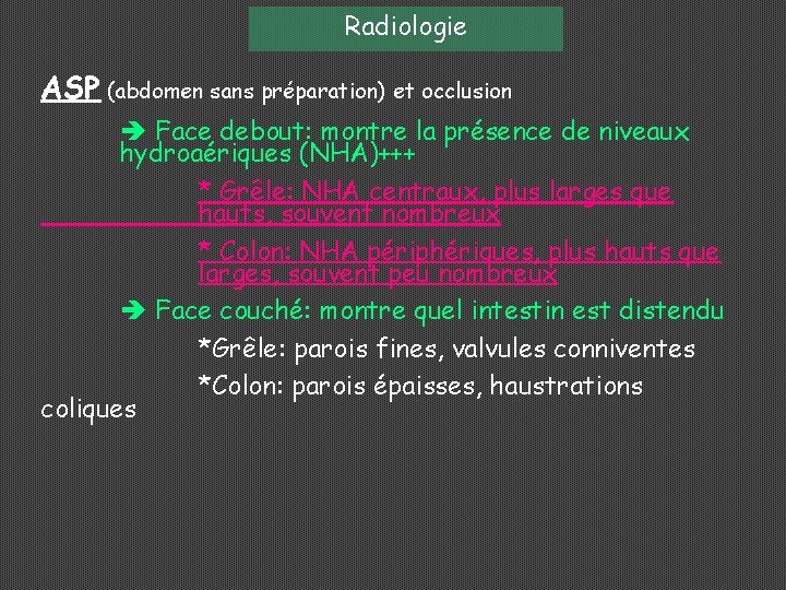 EXAMEN CLINIQUE DE LABDOMEN PRINCIPAUX SYNDROMES SEMIOLOGIE CHIRURGICALE