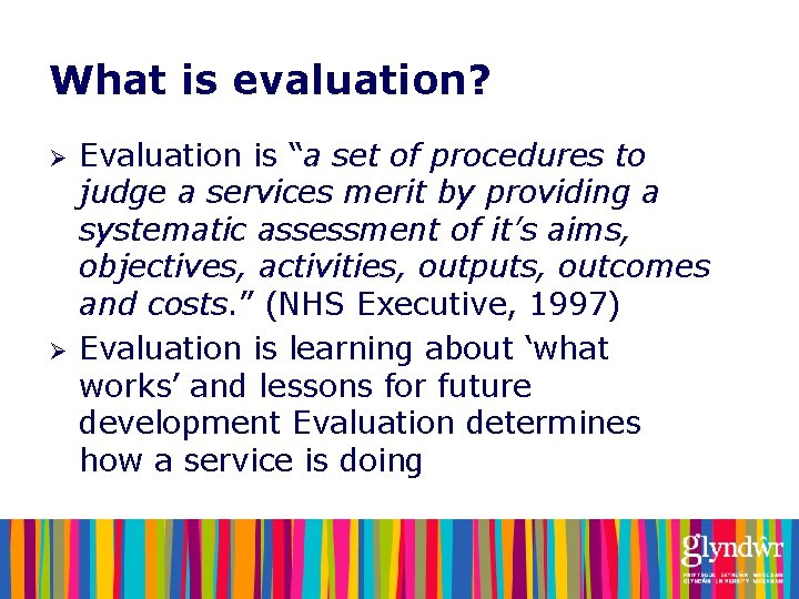 Introduction to Evaluation Odette Parry SallyAnn Baker o