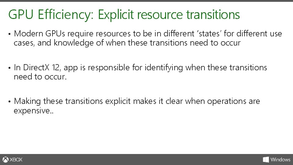 Direct X 12 Improving Performance in Your Game