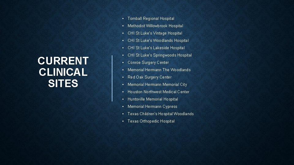 LSC TOMBALL SURGICAL TECHNOLOGY INFORMATION SESSION APPLICATIONS FOR