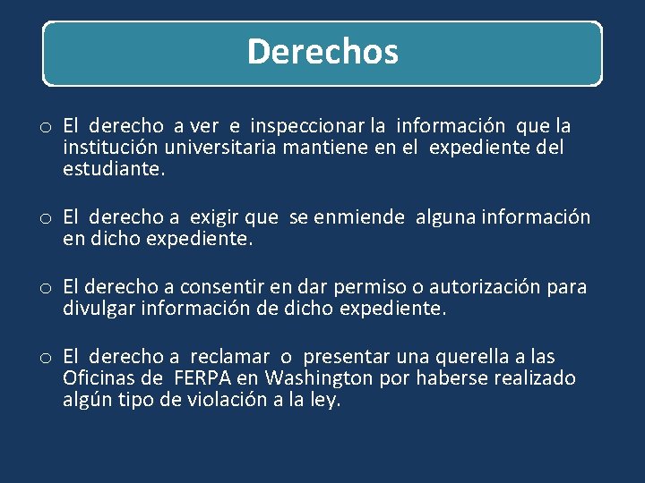 LEY FERPA Family Educational Rights and Privacy Act