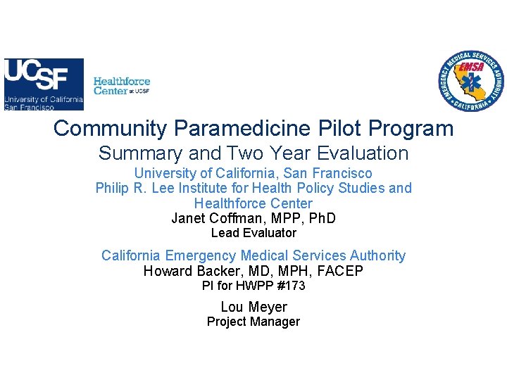 Right Care Initiative Best Practices Prehospital Initiatives Specialty