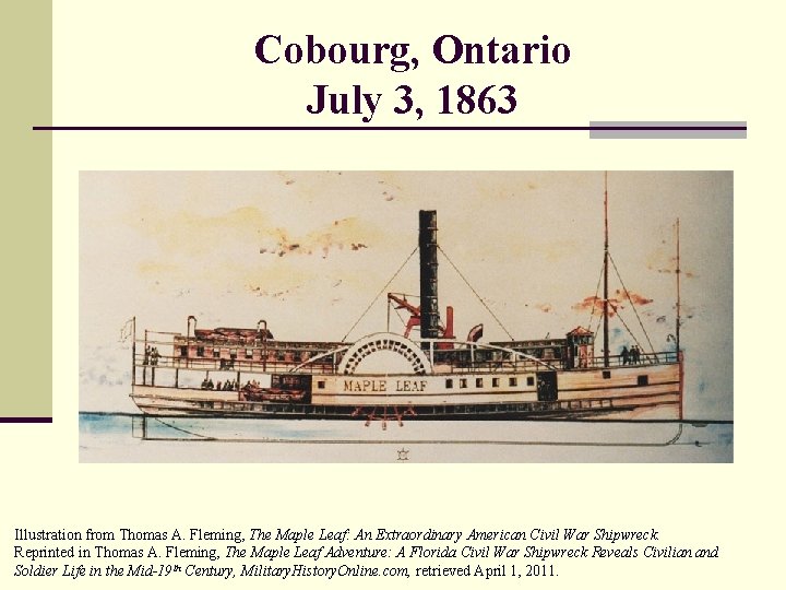 After the War The Emergence of Cobourg Ontario