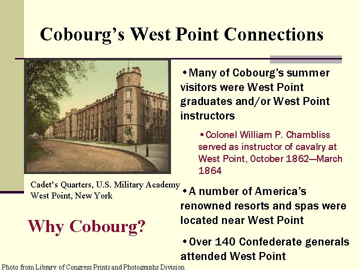 After the War The Emergence of Cobourg Ontario