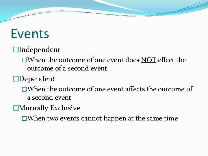 Probability and Statistics Probability Experimental Probability ...
