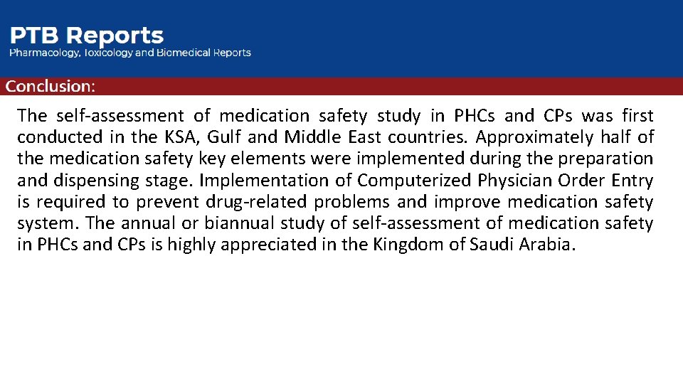 National Survey of Medication Safety Practice Preparation of