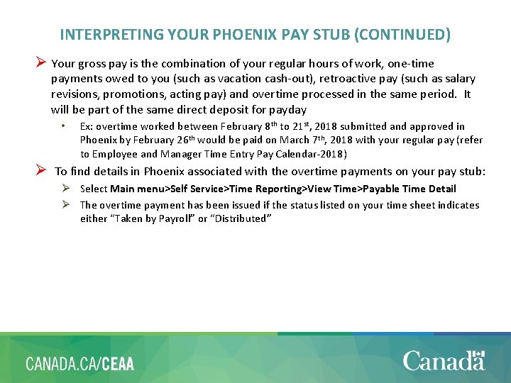 Understanding your Pay Stub To Agency Employees March