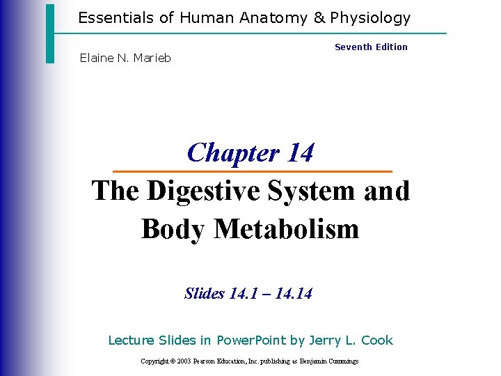 Essentials of Human Anatomy Physiology Seventh Edition Elaine