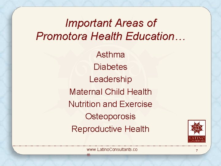 Lidere de Salud A Brief Overview of the