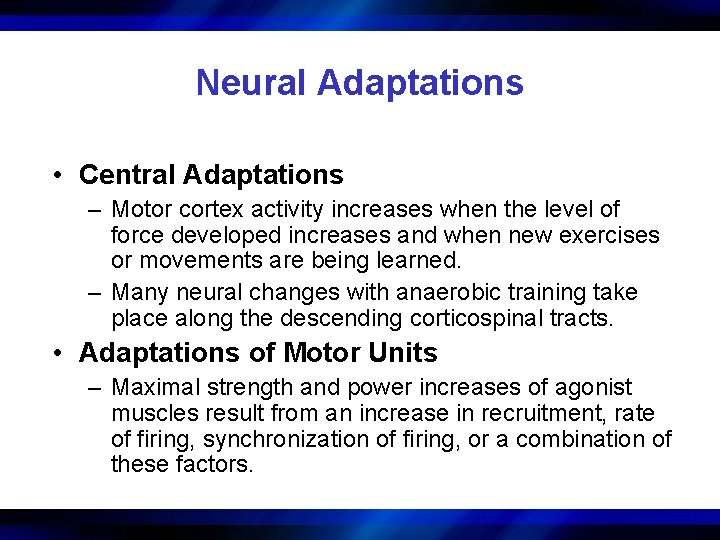 chapter Adaptations 5 to Anaerobic Training Programs Adaptations