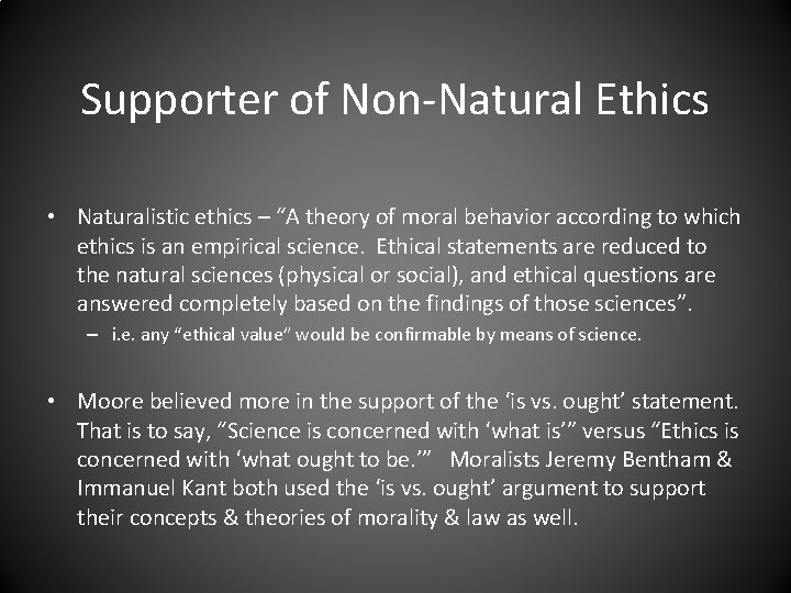 G E Moore November 4 1873 October 24
