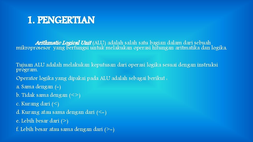 ARITMATIKA DAN UNIT PENGOLAHAN DASAR KELOMPOK 3 ASHABUL