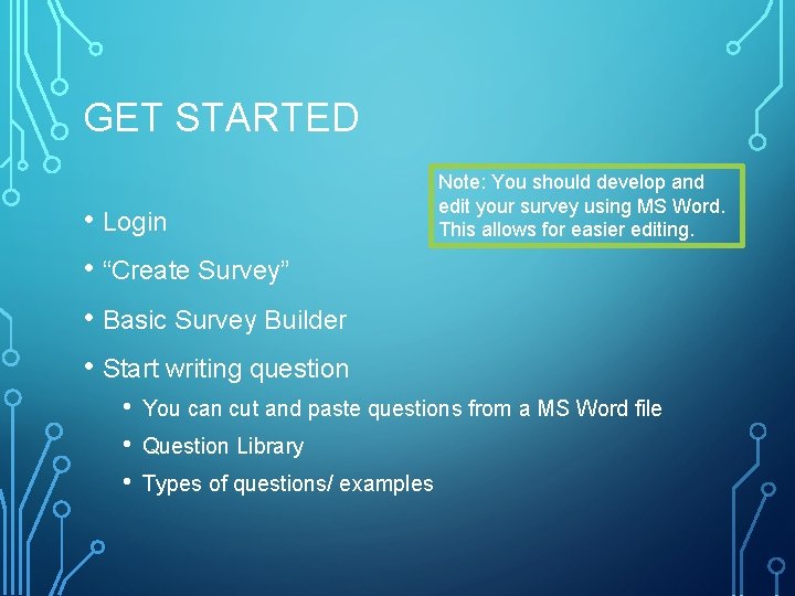 DESIGNING YOUR SURVEY IN QUALTRICS CAPSTONE SEMINAR RESOURCE
