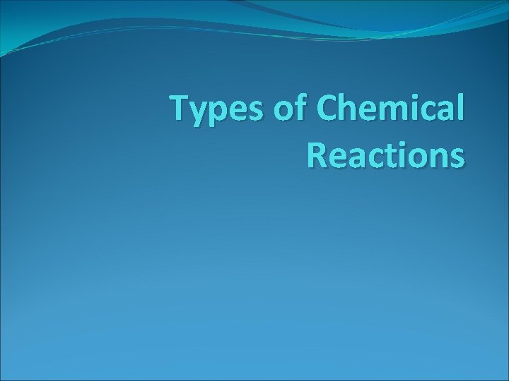 Objective To identify the five types of chemical