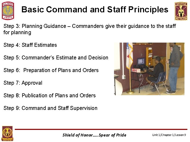 Basic Command Staff Principles Unit 1 Chapter 1