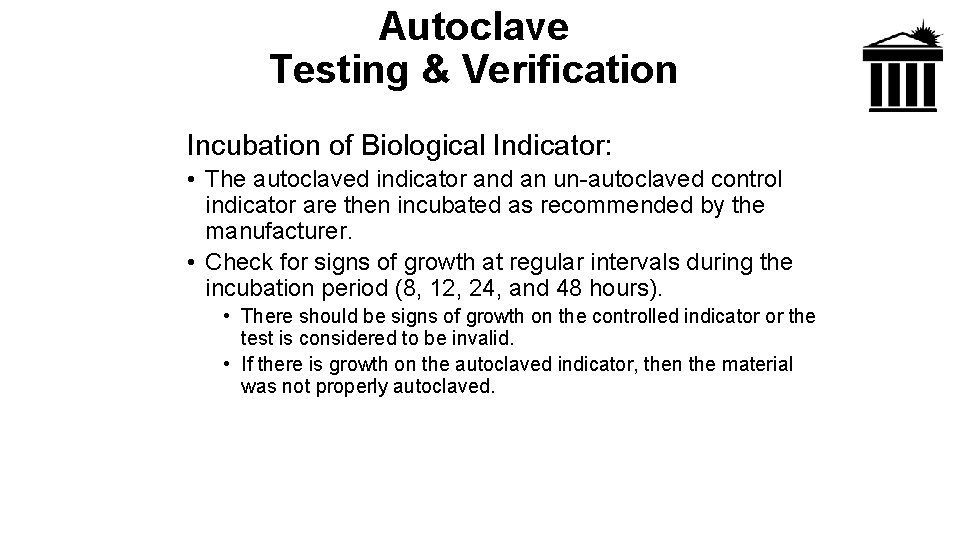 UNCPembroke Autoclave Safety Introduction North Carolina medical waste