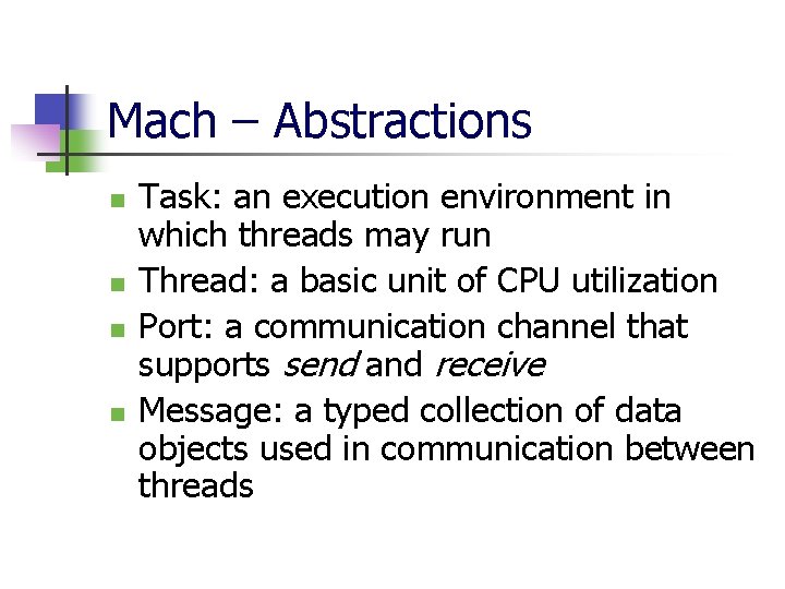 Macro vs Micro Kernels Matthew Fluet CS 614