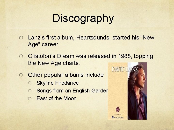 David Lanz A Biography by David Jensen Quick