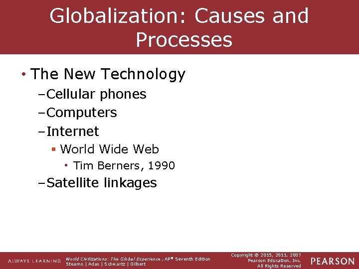 World Civilizations The Global Experience AP Seventh Edition