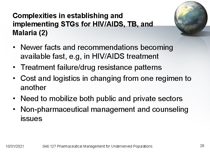 Drug Management Cycle Selection Essential Drugs Treatment Guidelines