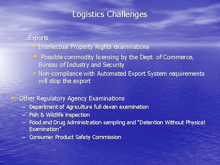 KNOW BEFORE YOU SAY GO New Supply Chain