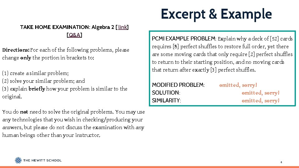 PROBLEM POSING IN ALGEBRA ASSESSMENTS A Model for